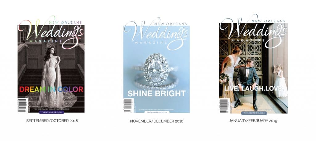 covers_trio_F2018 | NOW Weddings Magazine 💍